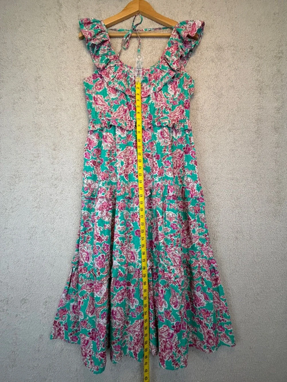 J. Crew | Dresses | Jcrew Floral Ruffle Strap Midi Maxi Pocket Dress ...